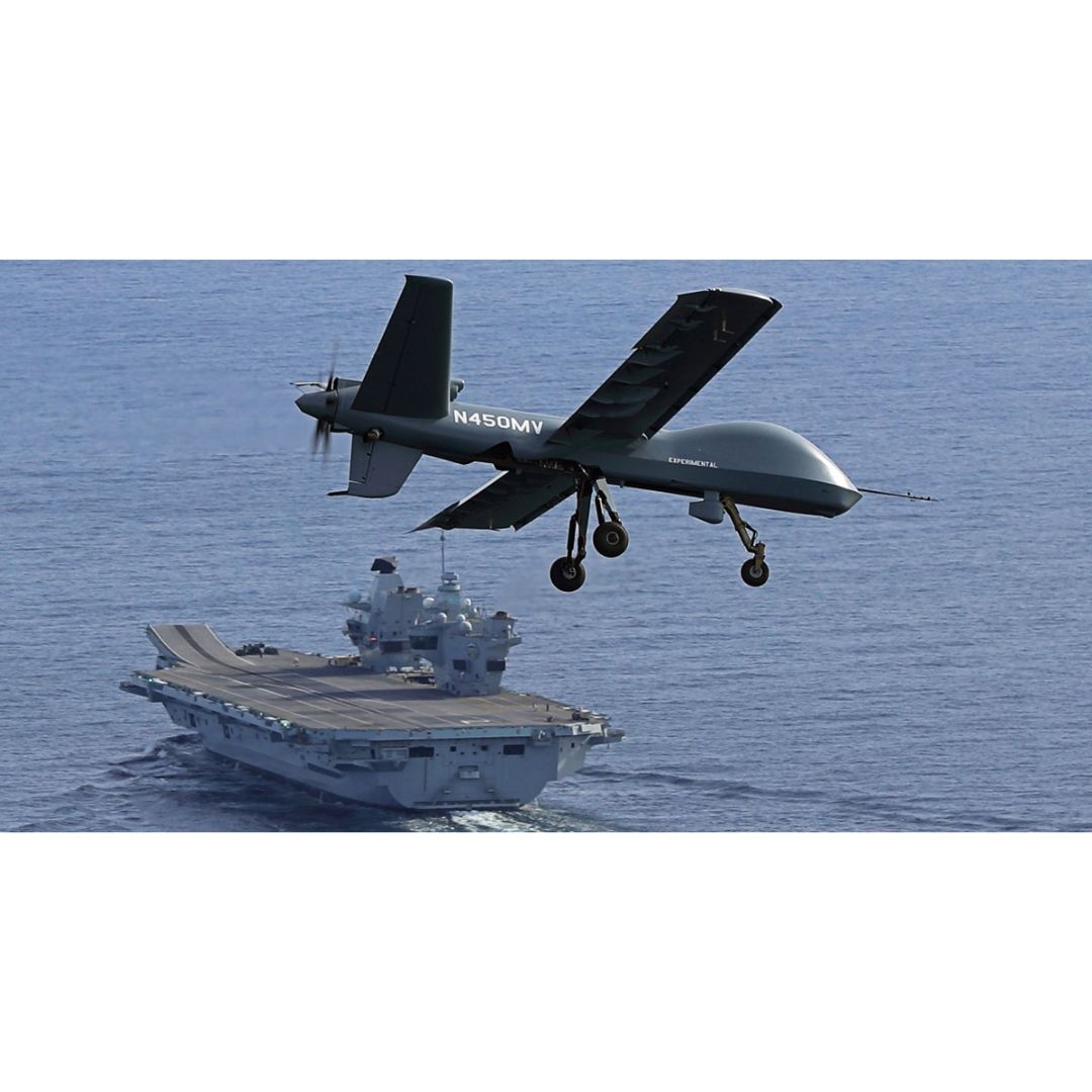 GA-ASI demonstrates short takeoff/landing of UAS on UK carrier | UAS ...