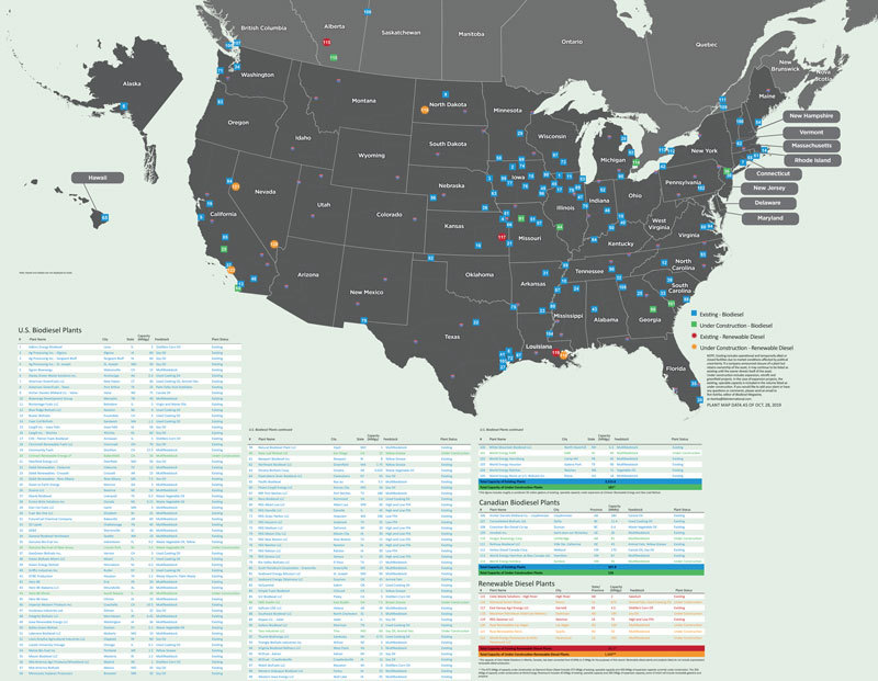 2020 Biodiesel Plant Map Reflections | Biodiesel Magazine