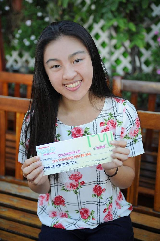 Biodiesel teen Cassandra Lin honored with Nickelodeon HALO Award ...