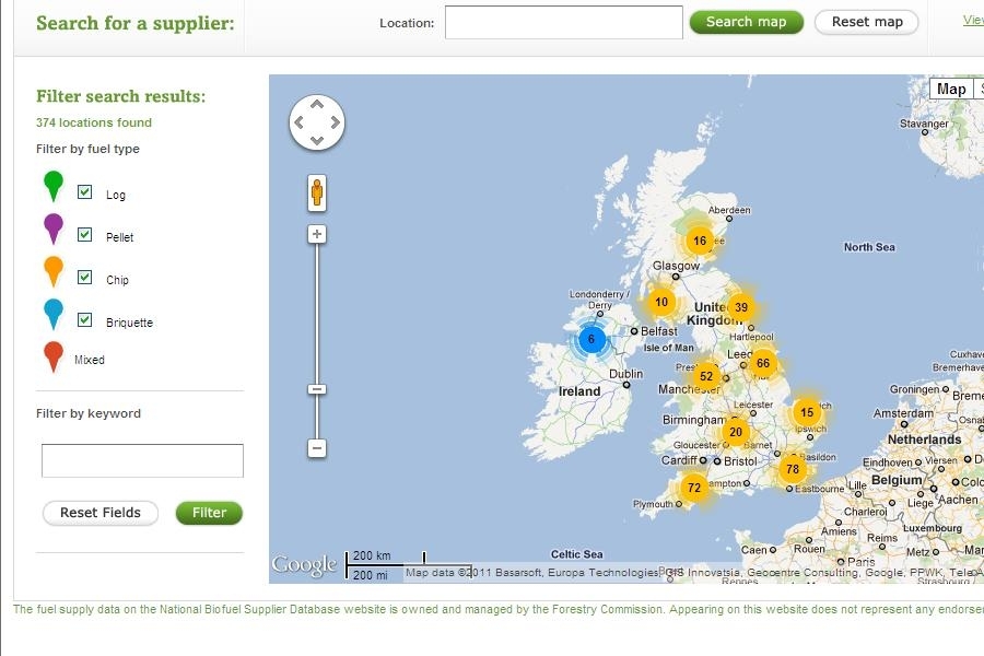 U.K. wood fuel supplier map available | Biomass Magazine