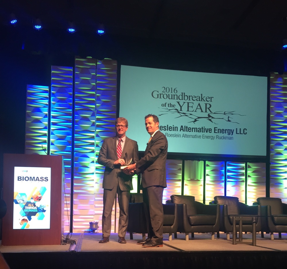 Thompson, Roeslein biogas project awarded at biomass conference ...