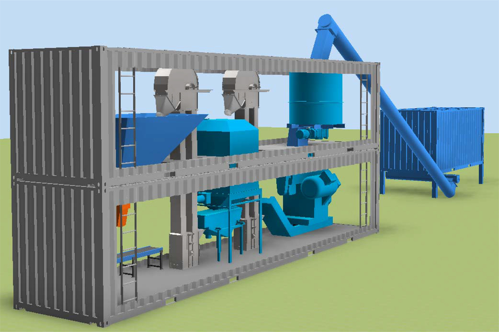 Vecoplan Midwest introduces containerized pellet plant | Biomass Magazine