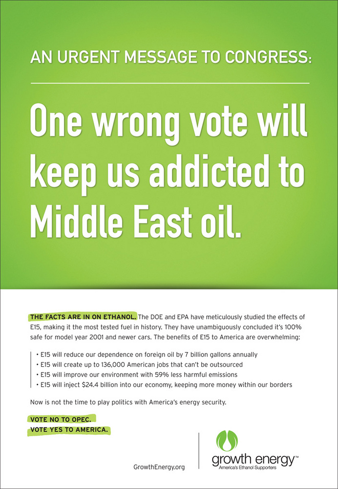 Growth Energy launches congressional ad blitz | Biodiesel Magazine