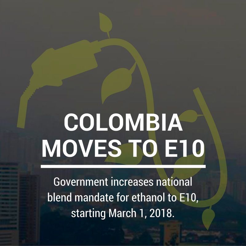 Colombia increases ethanol blend mandate to E10 | Ethanol Producer Magazine
