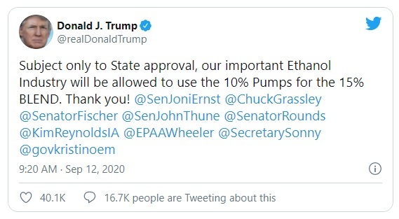 EPA to update E15 labels, clarify E10 pumps can distribute E15 ...