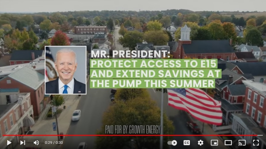 Growth Energy ad campaign calls for summer access to E15 | Ethanol ...